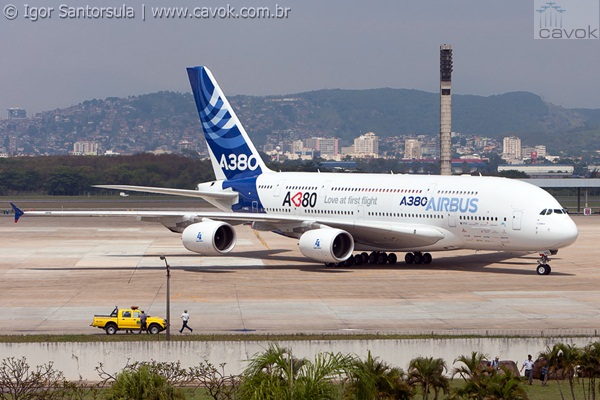 IMAGENS: Airbus A380 faz sua primeira visita ao Rio de Janeiro – Cavok ...
