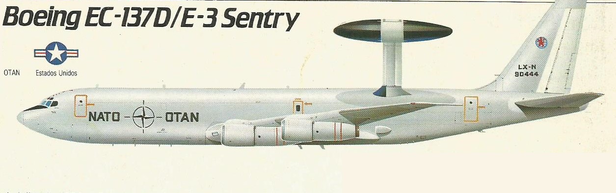 AERONAVES FAMOSAS: Boeing EC-137D / E-3 Sentry – Cavok Brasil
