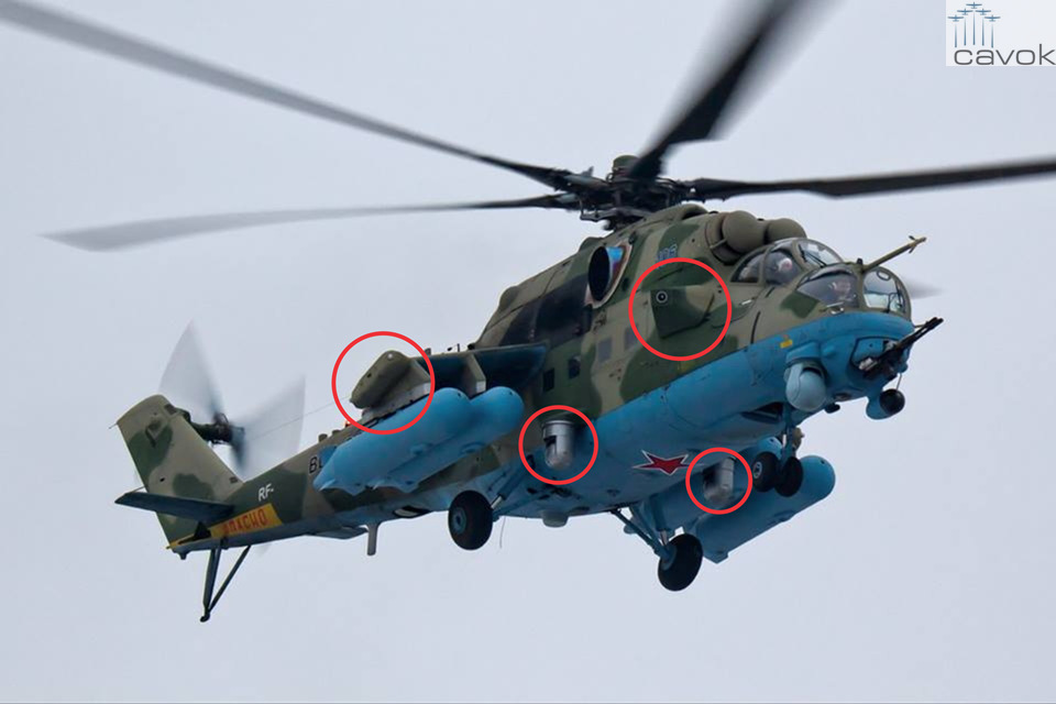 RÚSSIA: Helicóptero Mi-35M equipado com jammer ‘President-S’ incia ...