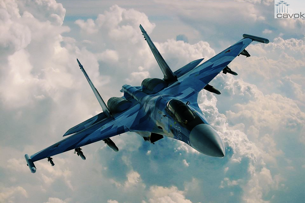 IMAGENS: Conheça a linha de montagem do caça russo Sukhoi Su-35S ...