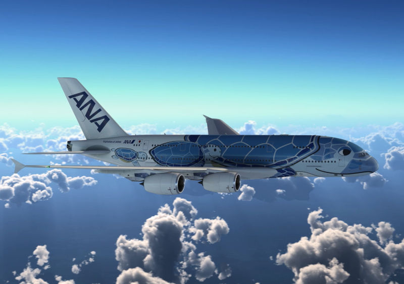 IMAGENS: ANA apresenta sua especial pintura “Flying Honu” para o Airbus ...