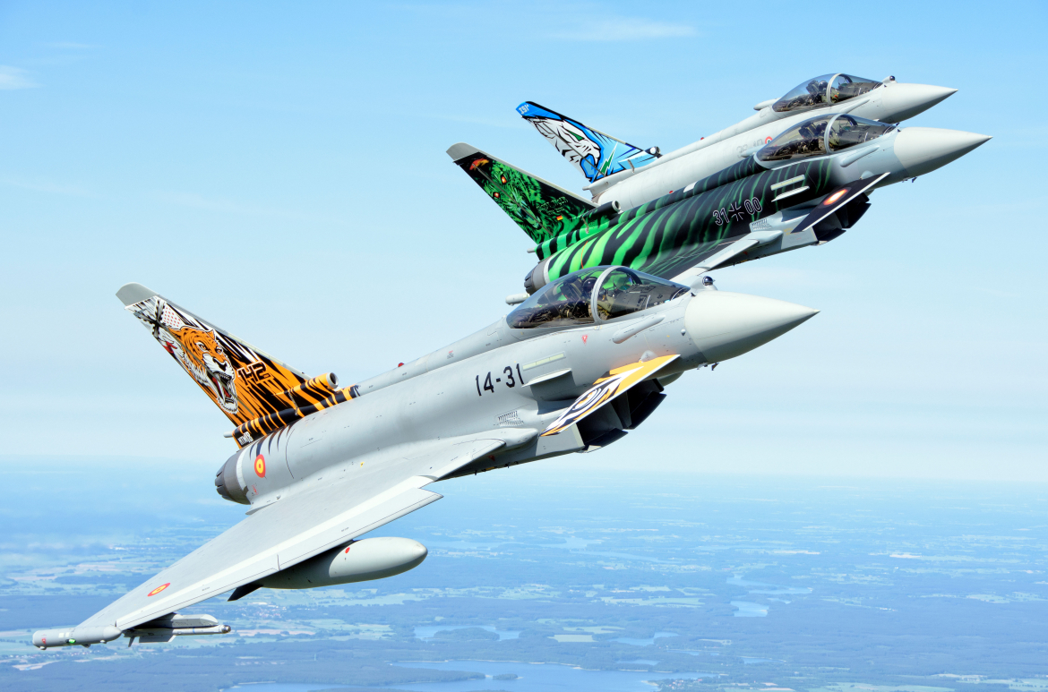 TIGER MEET: Eurofighters voltam para casa com um troféu para o Typhoon ...