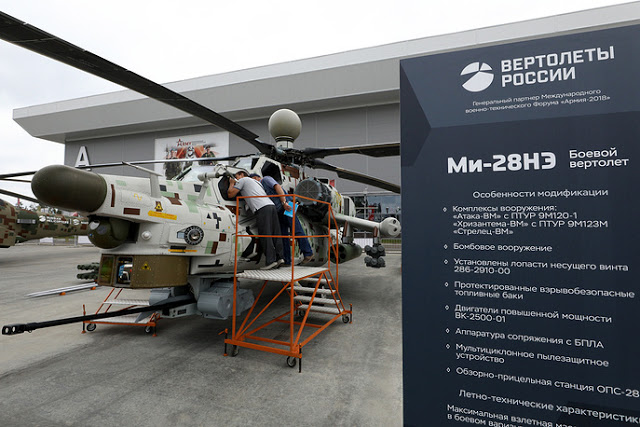 IMAGENS: Rússia apresenta versão modernizada do Mi-28NE na exposição ...