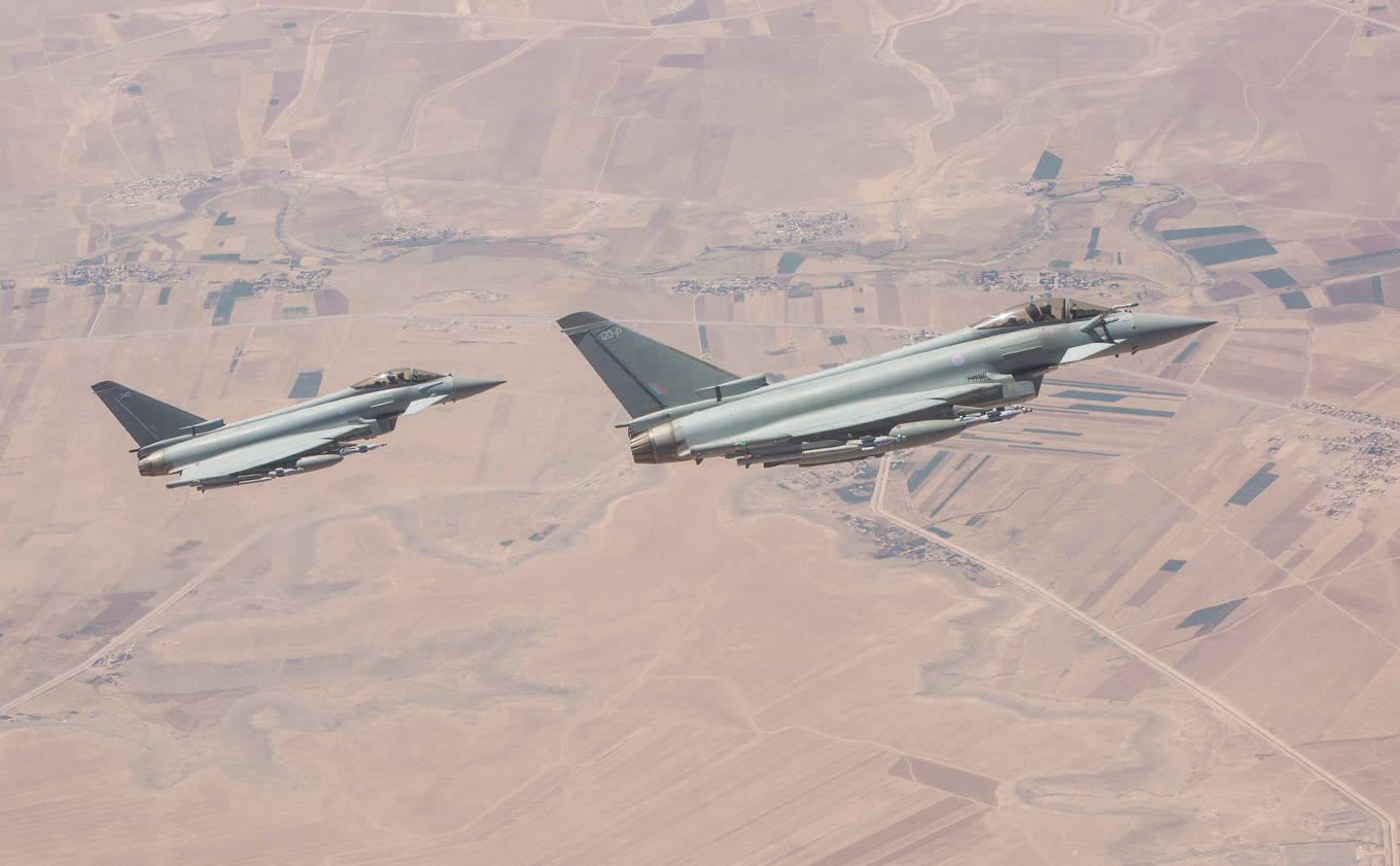 Typhoons da RAF utilizam o míssil Brimstone pela primeira vez em ...
