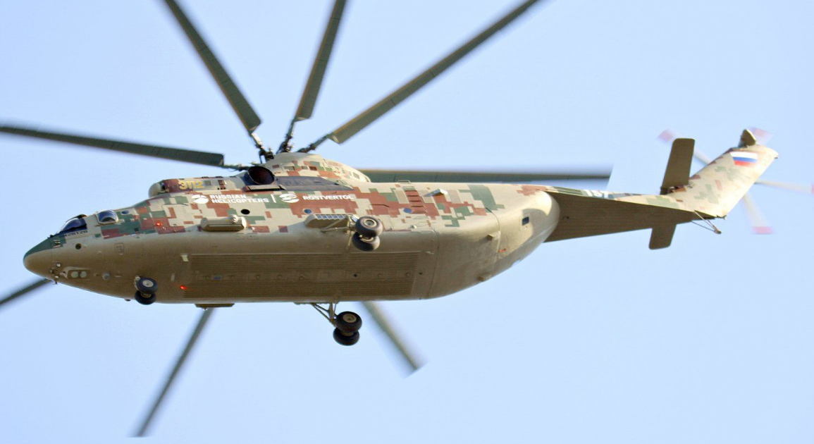 Rússia completa testes preliminares de voo do helicóptero Mi-26T2V ...