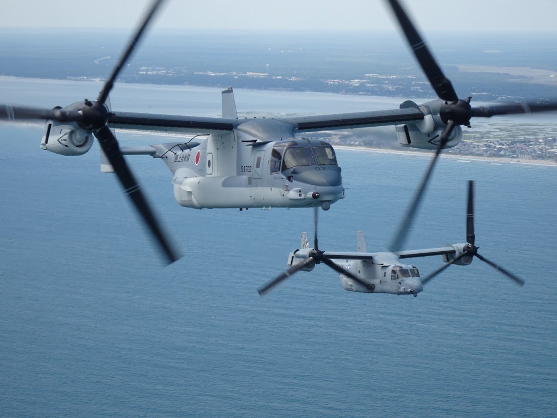 IMAGENS: Tiltrotor V-22 Osprey do Japão participa de exercício nos EUA ...