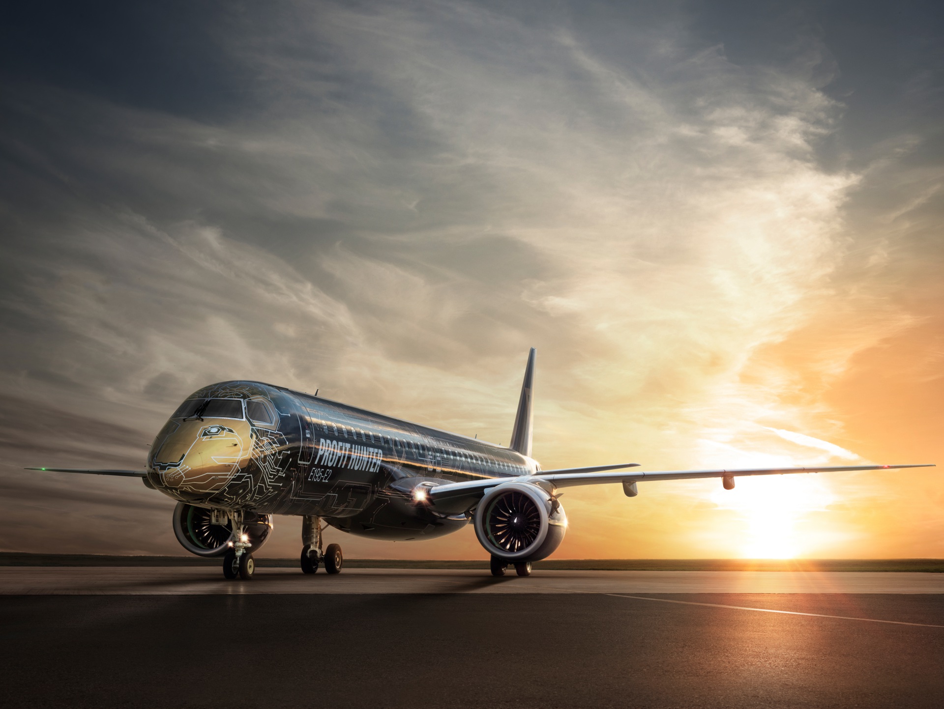 IMAGENS: E195-E2 “TechLion”, da Embraer, inicia sua turnê global com ...