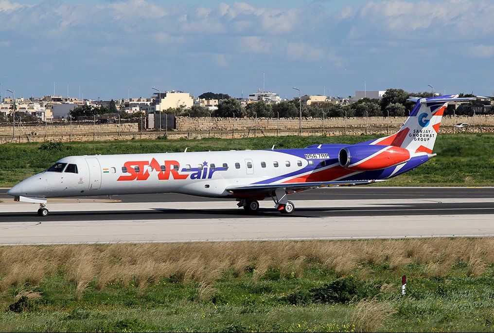 Empresa indiana Star Air adquire mais três aeronaves ERJ 145 da Embraer ...