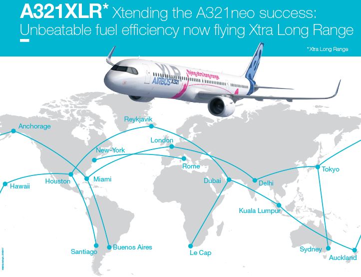 Em seis meses, o novo A321XLR da Airbus passa marca de 450 pedidos e ...