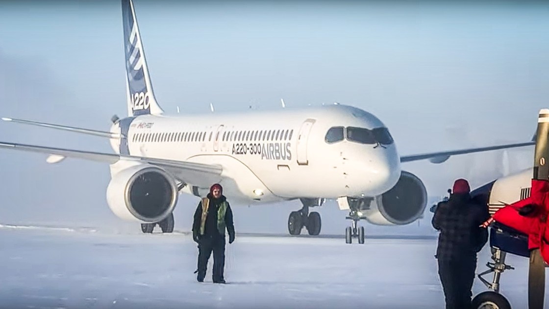 Airbus que expandir envelope de operações no frio extremo para o A220 ...
