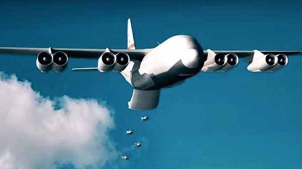 USAF testa lançamento de armas paletizadas a partir de um avião de ...