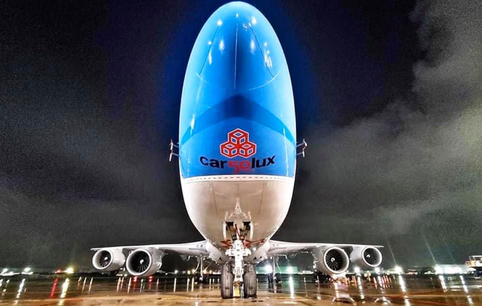 IMAGENS: Cargolux coloca máscara em um dos seus 747-8F – Cavok Brasil