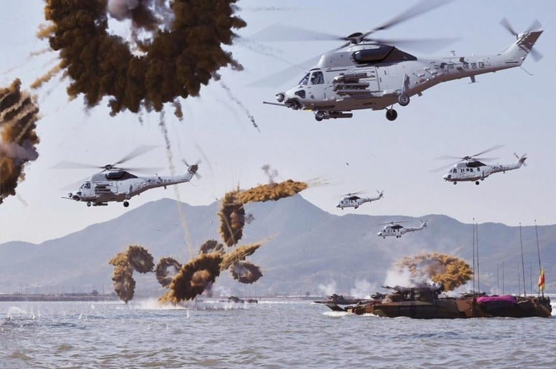 KAI divulga novas imagens de sua variante armada do helicóptero MUH-1 ...