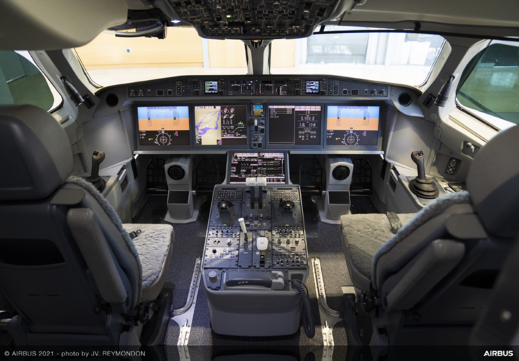 IMAGENS: Airbus revela seu novo demonstrador de cabine do A220 – Cavok ...