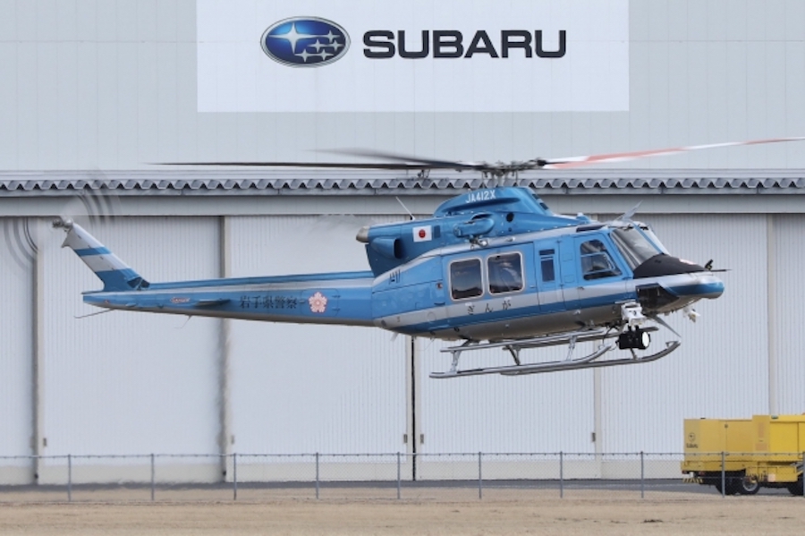 Primeiro helicóptero Subaru-Bell 412EPX entregue à polícia do Japão ...