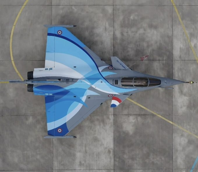 IMAGENS: Novo visual para o Rafale Solo Display na temporada 2021 ...