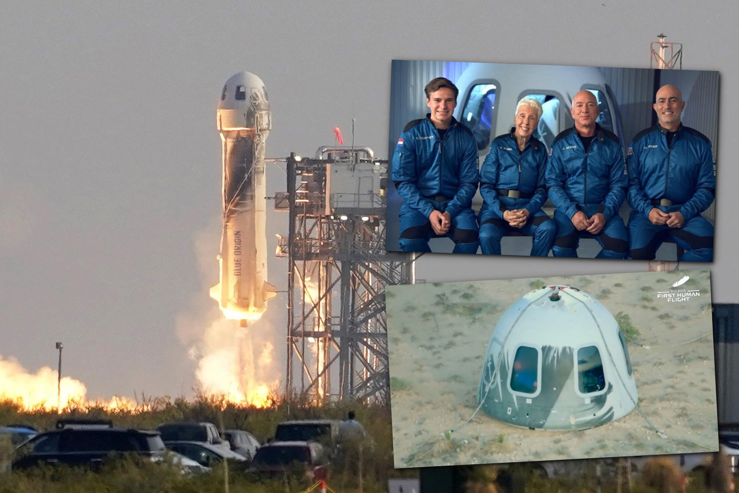 IMAGENS E VÍDEOS: Veja como a Blue Origin realizou com sucesso seu ...