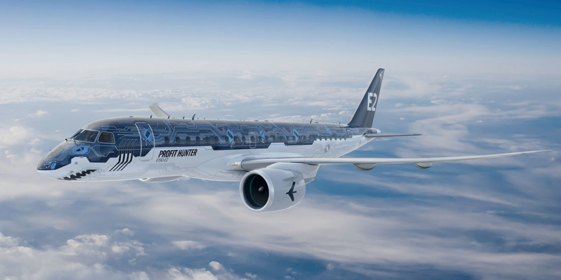 VÍDEO: Embraer apresentará seu “TechShark” E190-E2 no Singapore Airshow ...