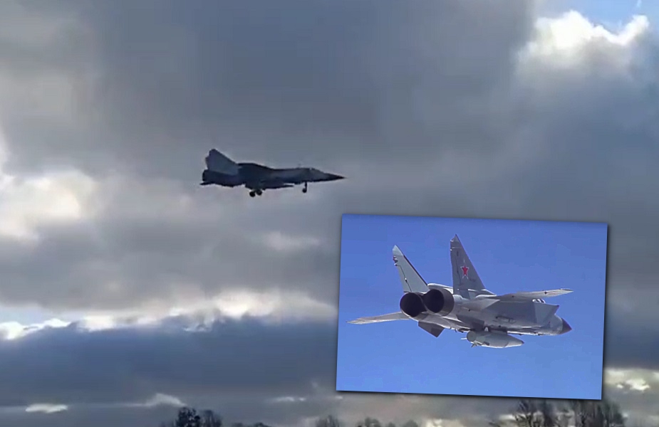 Rússia implanta MiG-31K equipado com míssil hipersônico Kinzhal no ...
