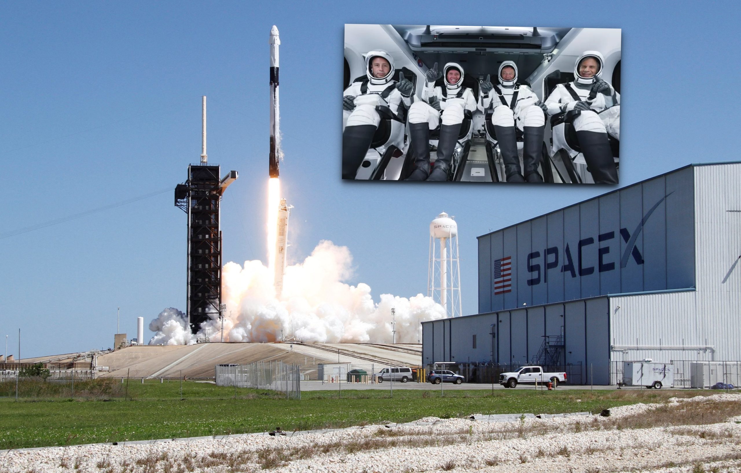 SpaceX leva primeira missão totalmente privada até a Estação Espacial ...
