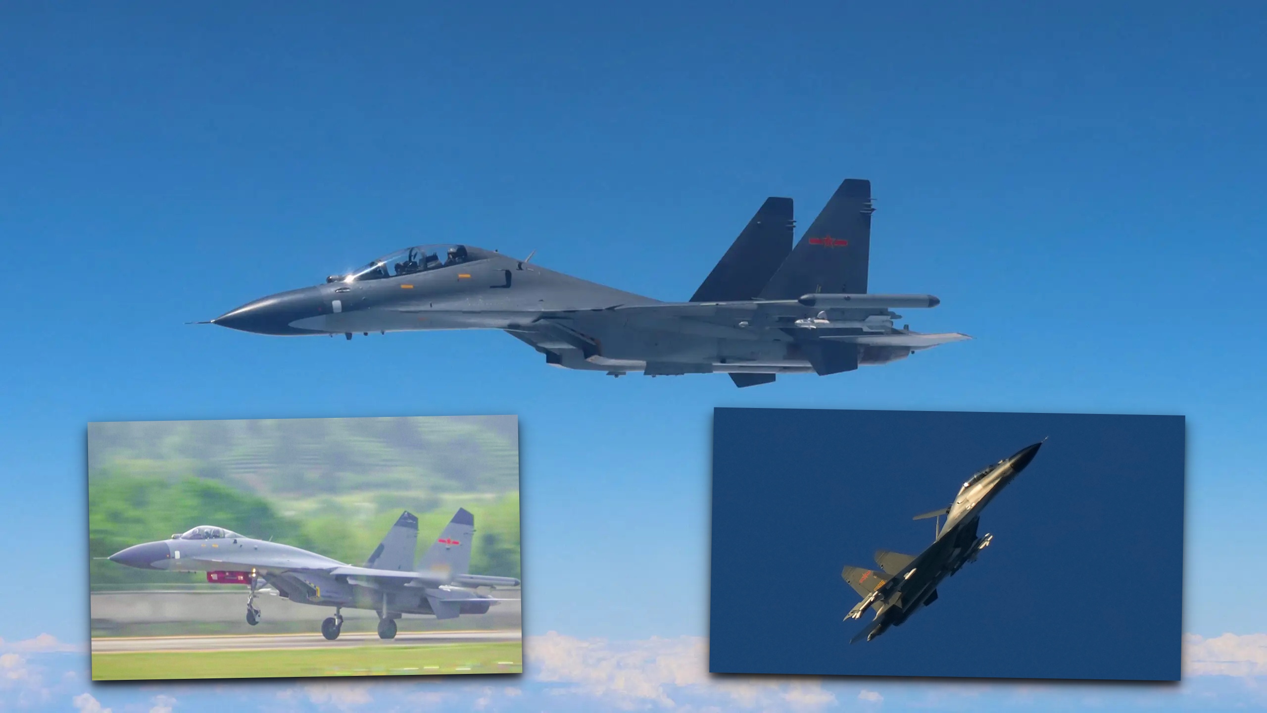 Número recorde de 68 aviões de guerra chineses voam no Estreito de ...