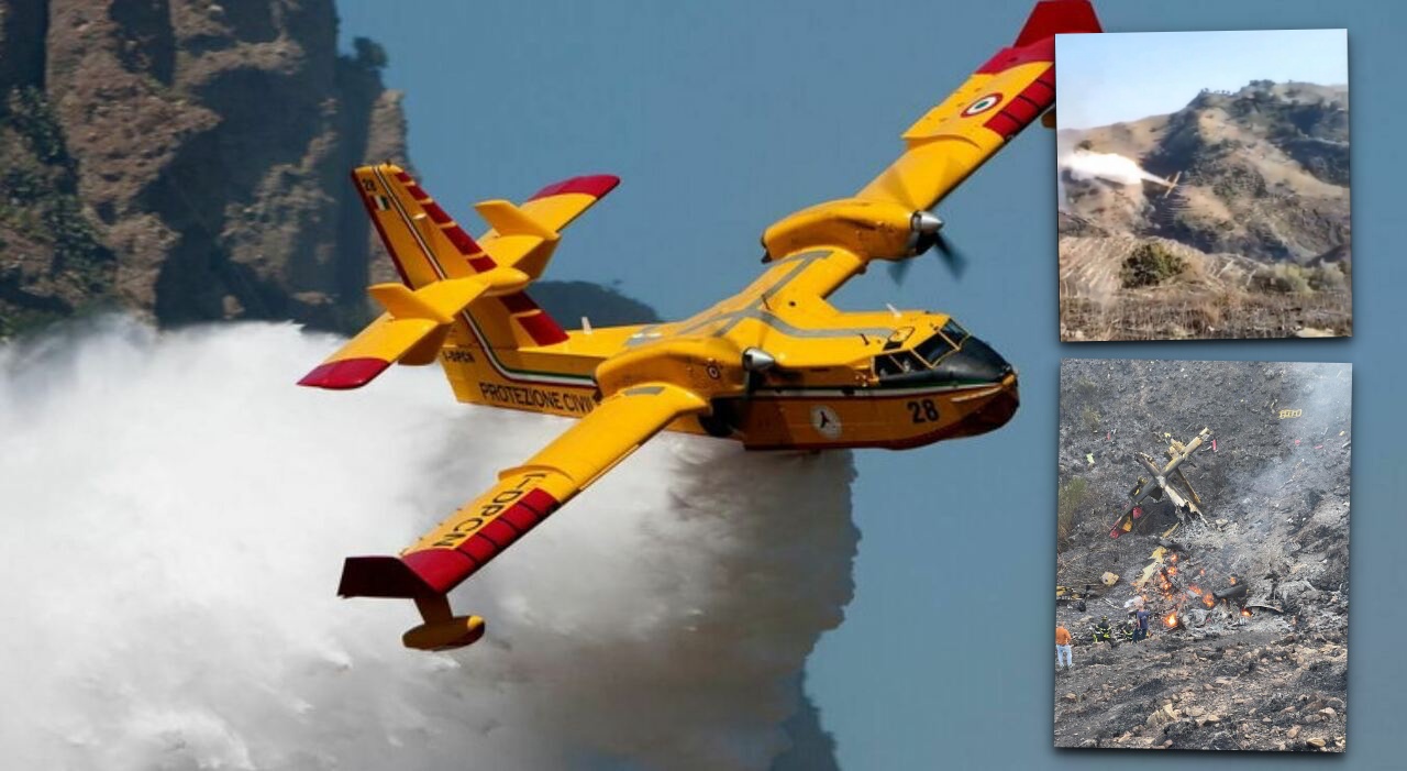 Vídeo registra momento da queda de aeronave CL-415 durante combate a ...