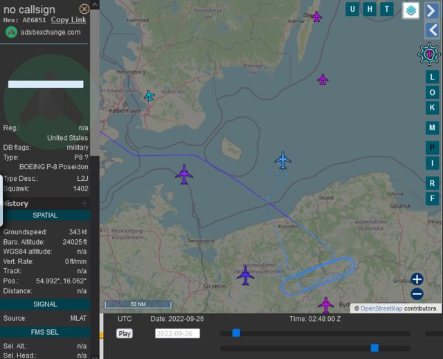 Jato da Marinha dos EUA sobrevoou o Báltico horas após a explosão do Nord Stream – Cavok Brasil