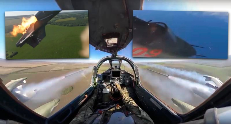 Visto do cockpit, insano vídeo mostra momento que jato Su-25 russo é atingido e piloto ejeta ...
