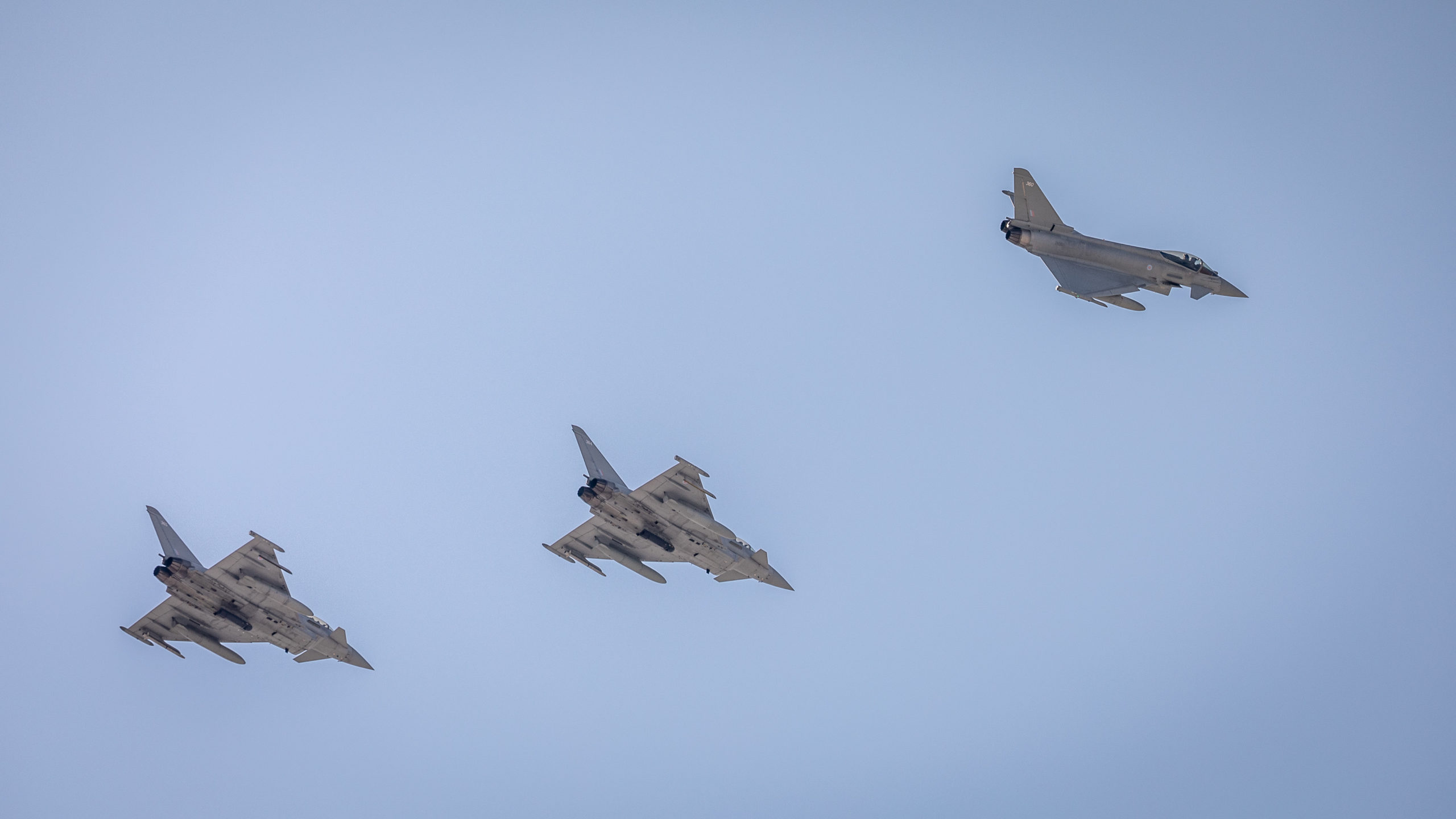Typhoons da RAF se juntam ao exercício de treinamento conjunto nos ...