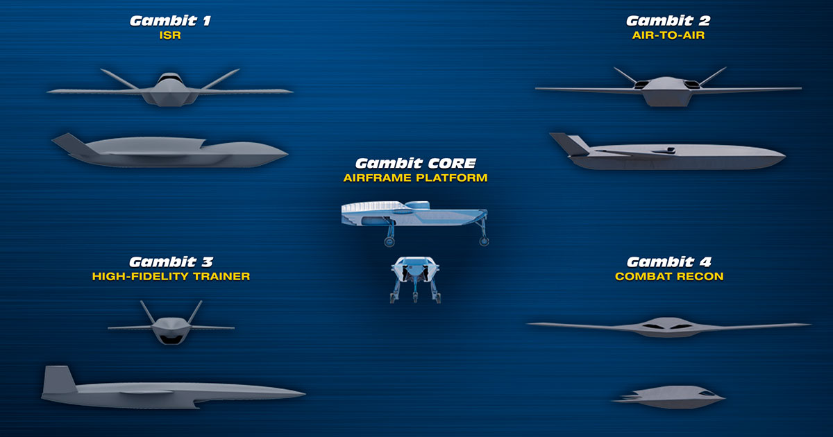 General Atomics apresenta família Gambit de aeronaves de combate ...