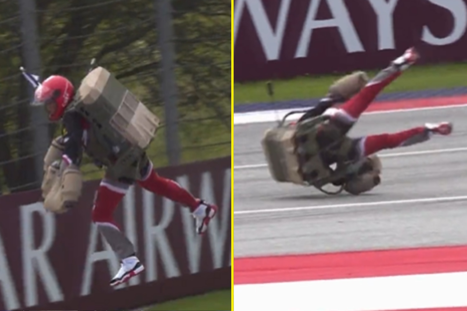 VÍDEO: Acidente com Jetpack durante Grande Prêmio de F1 na Áustria ...