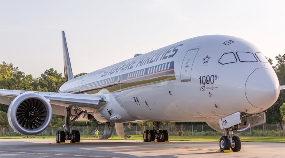 Milésimo Boeing 787 é entregue para Singapore Airlines – Cavok Brasil