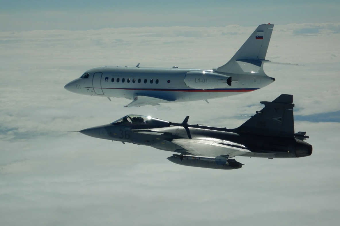 Guardiões aéreos da Eslovênia estão integrados às estruturas defensivas ...