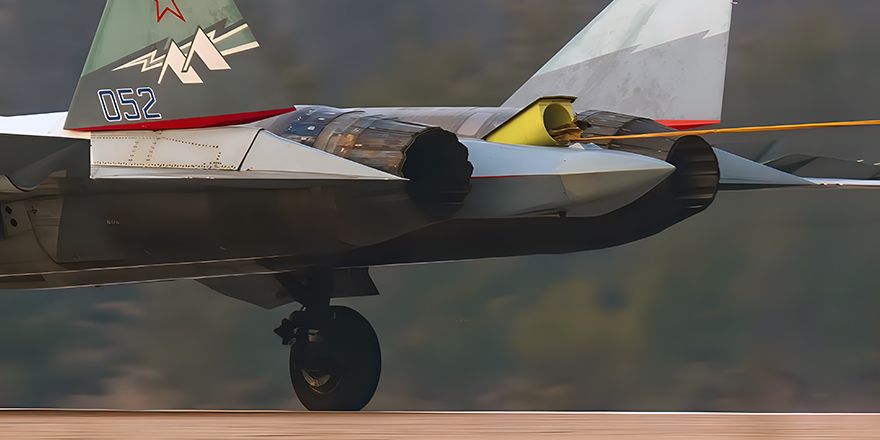 A partir de 2024, Forças Aeroespaciais Russas receberão caças Su-57 com ...