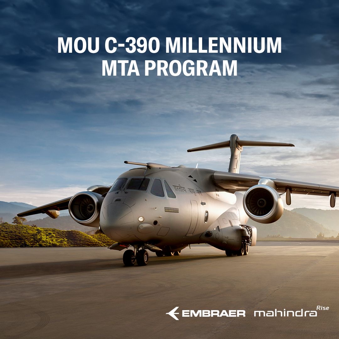 Embraer e Mahindra anunciam colaboração para o C-390 Millennium na ...