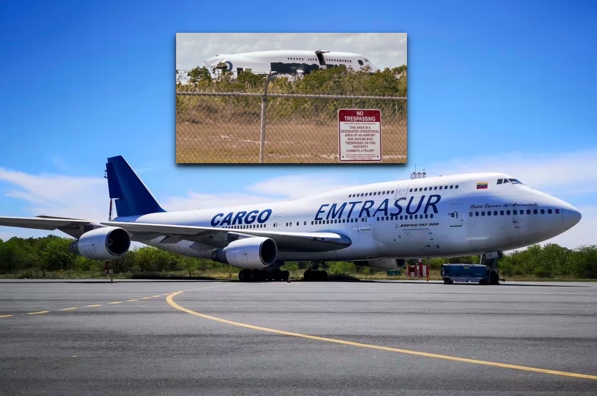 Boeing 747 confiscado pelos EUA da Venezuela é destruído na Flórida ...
