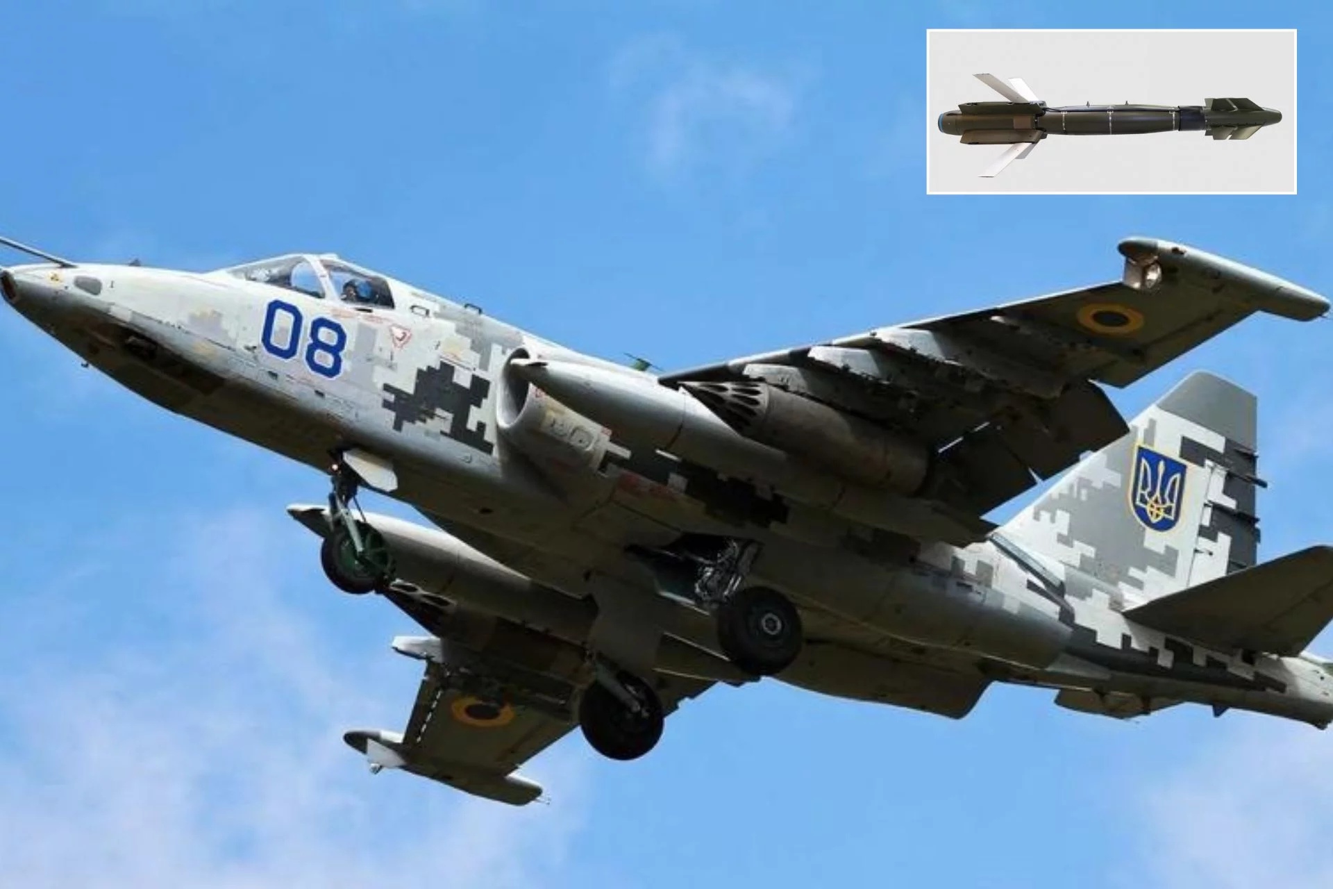 Su-25 ucranianos agora estão armados com bombas francesas AASM Hammer ...