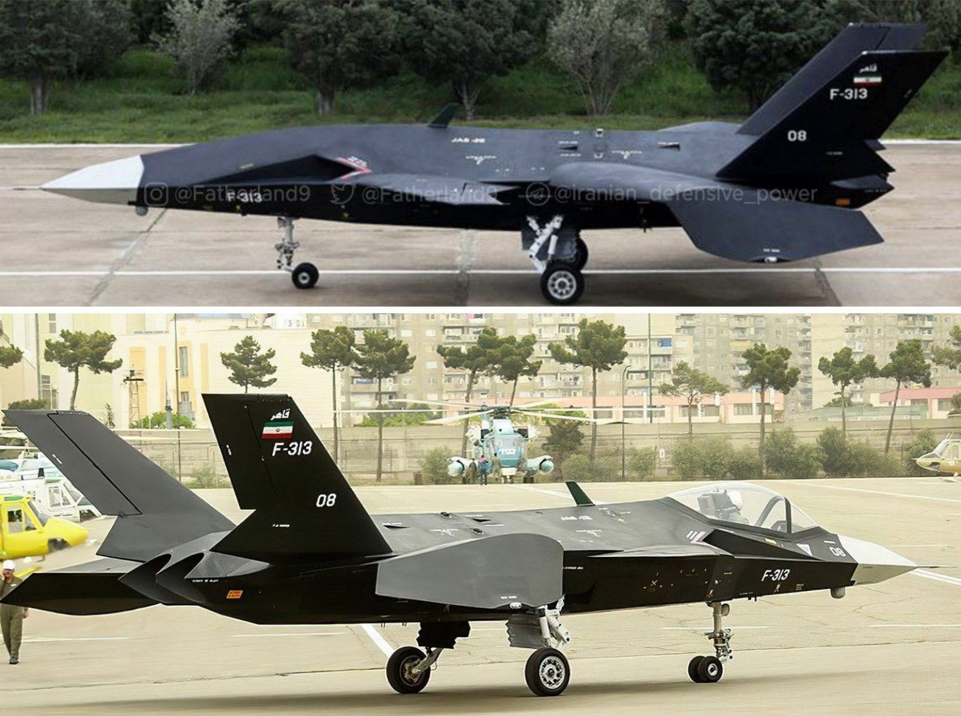 Irã “converteu” seu “caça furtivo” Qaher F-313 em um “drone de caça” e ...