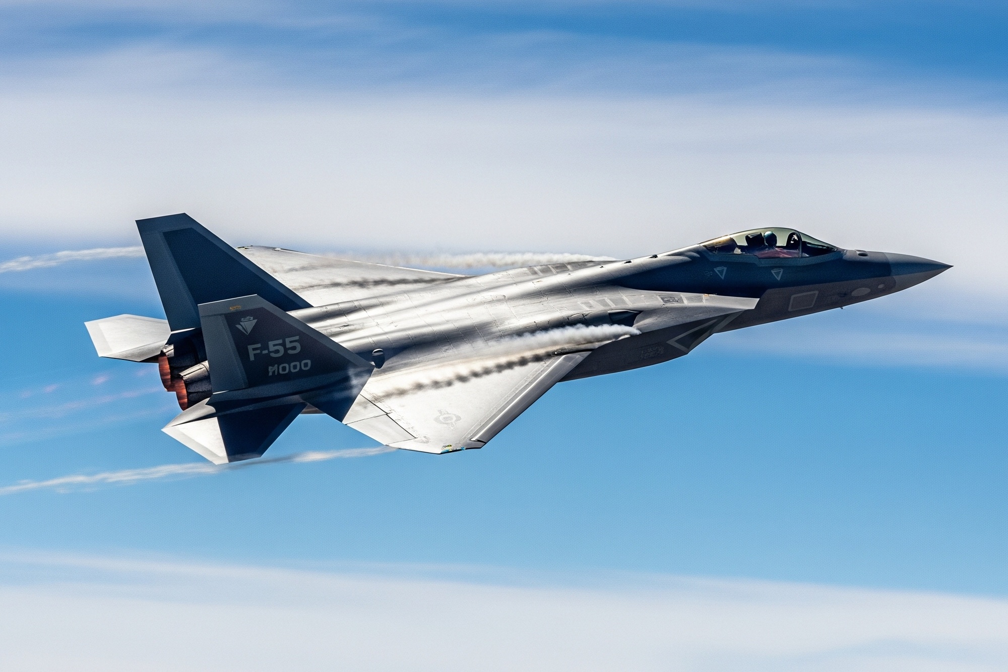 Visão de Trump para um caça bimotor F-55 enfrenta um choque de ...
