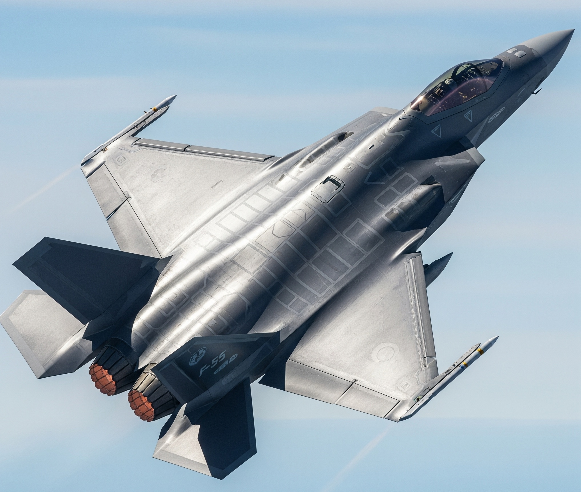 Visão de Trump para um caça bimotor F-55 enfrenta um choque de ...