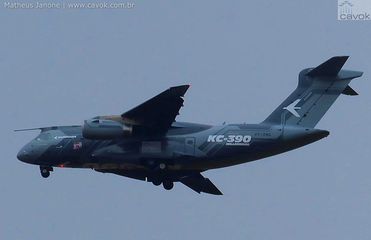 VÍDEO: Embraer realiza primeiro voo do KC-390 Millennium com a nova identidade visual – Cavok Brasil