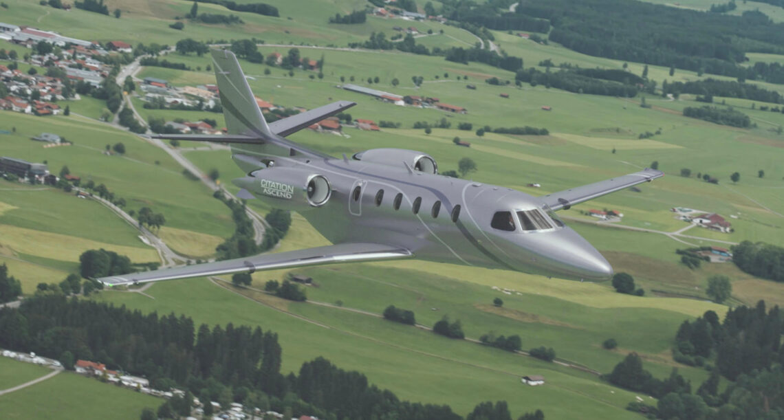 Primeiro Cessna Citation Ascend de produção deixa a fábrica da Textron ...