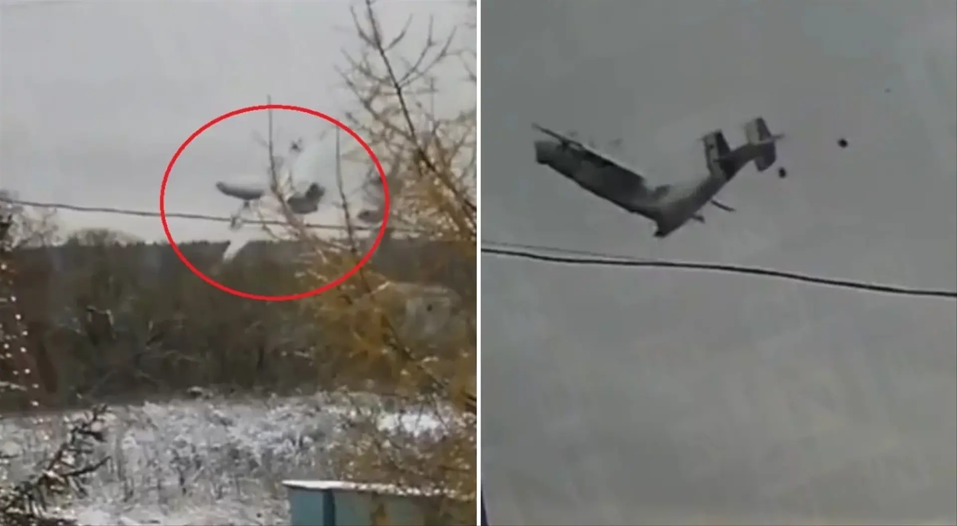 Impressionante vídeo mostra momento em que An-22 russo se desintegra no ...